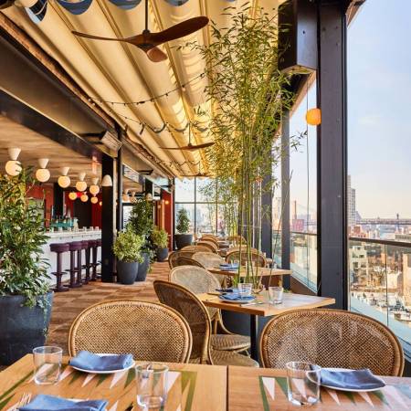 Laser Wolf Rooftop Restaurant Williamsburg | The Hoxton, Brooklyn NY